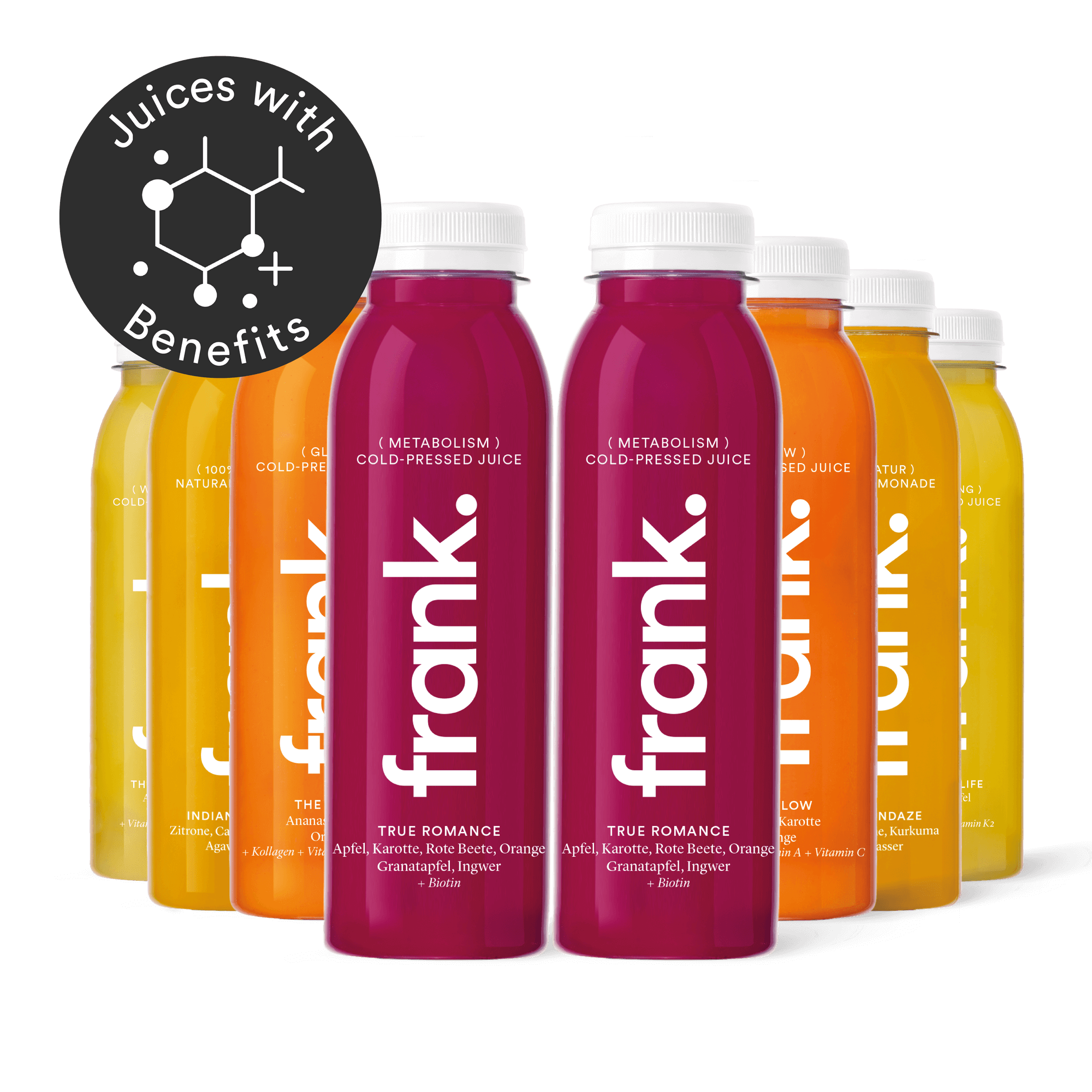 Juice Bundle Roots & Fruits - 8 Juices in einer Box | frank juice